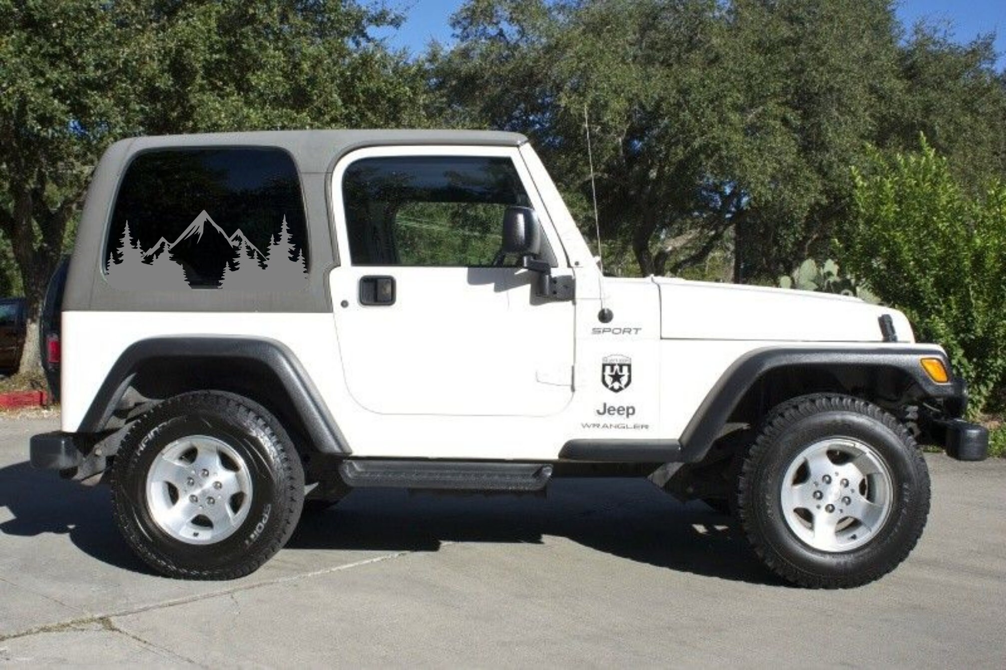 Mountain Window Decals Fit Jeep Wrangler TJ 1997-2006 Precut | Etsy