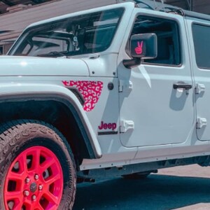 Fender Vent Leopard Print Decals Fit 2018-2025 Jeep Wrangler ...