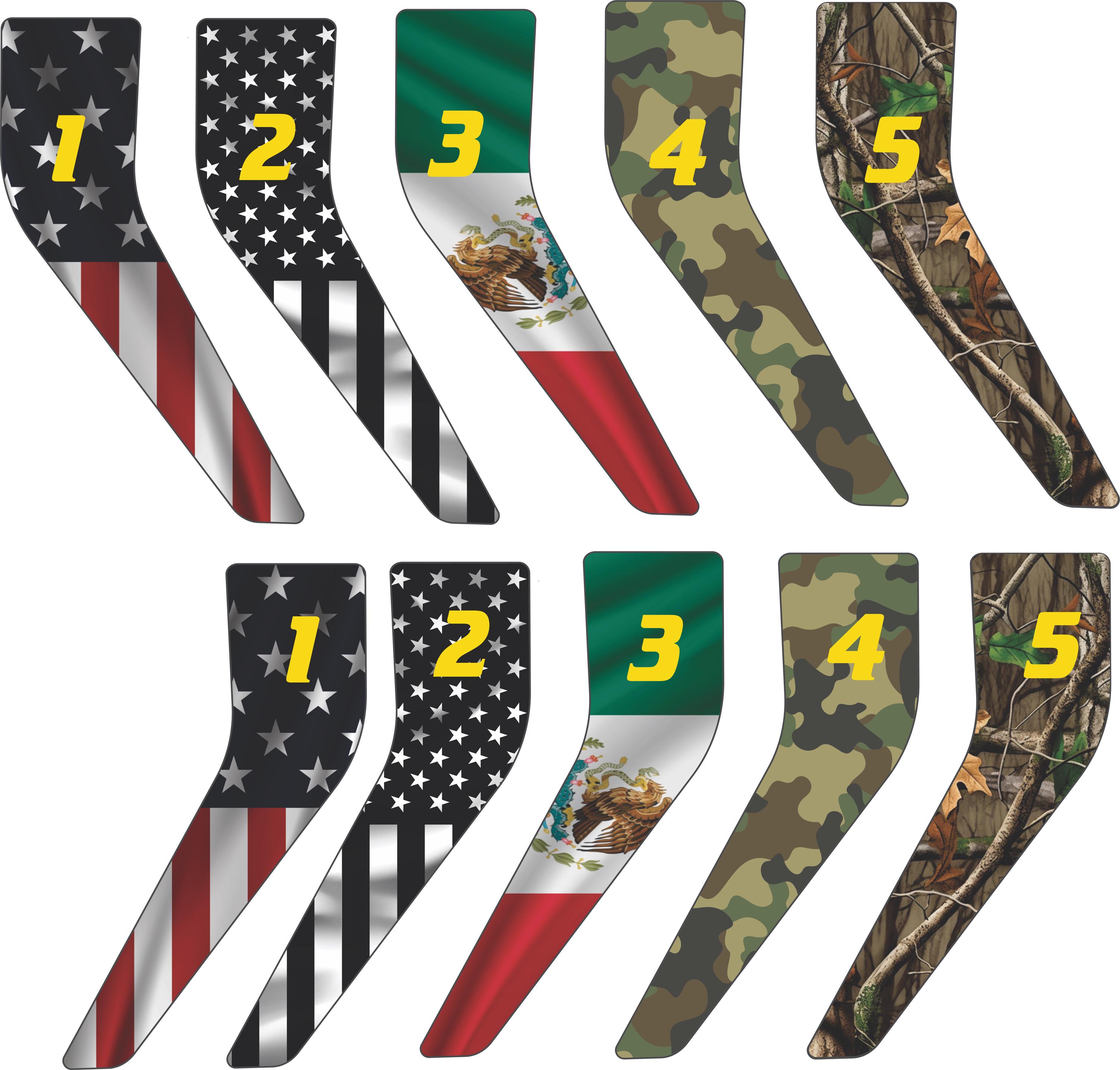 Fender Vent Flags Fit 2021 - 2025 F150 Printed (SOLD IN PAIRS) American ...