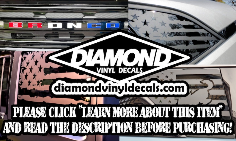 Colored Vinyl Letter Overlays Stickers Fit 2021 Thru 2025 Bronco Sport ...