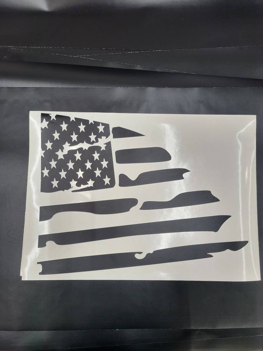 Dodge Challenger Distressed American Flag Window Decals Fits 2008-2023 ...