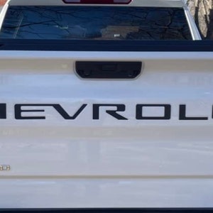 Vinyl Letters Inset Decals Fit 2019 - 2026 Chevrolet Silverado 1500 ...