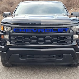 Custom Grill Letters Inserts Vinyl Overlays Fits 2022-2024 Chevrolet ...
