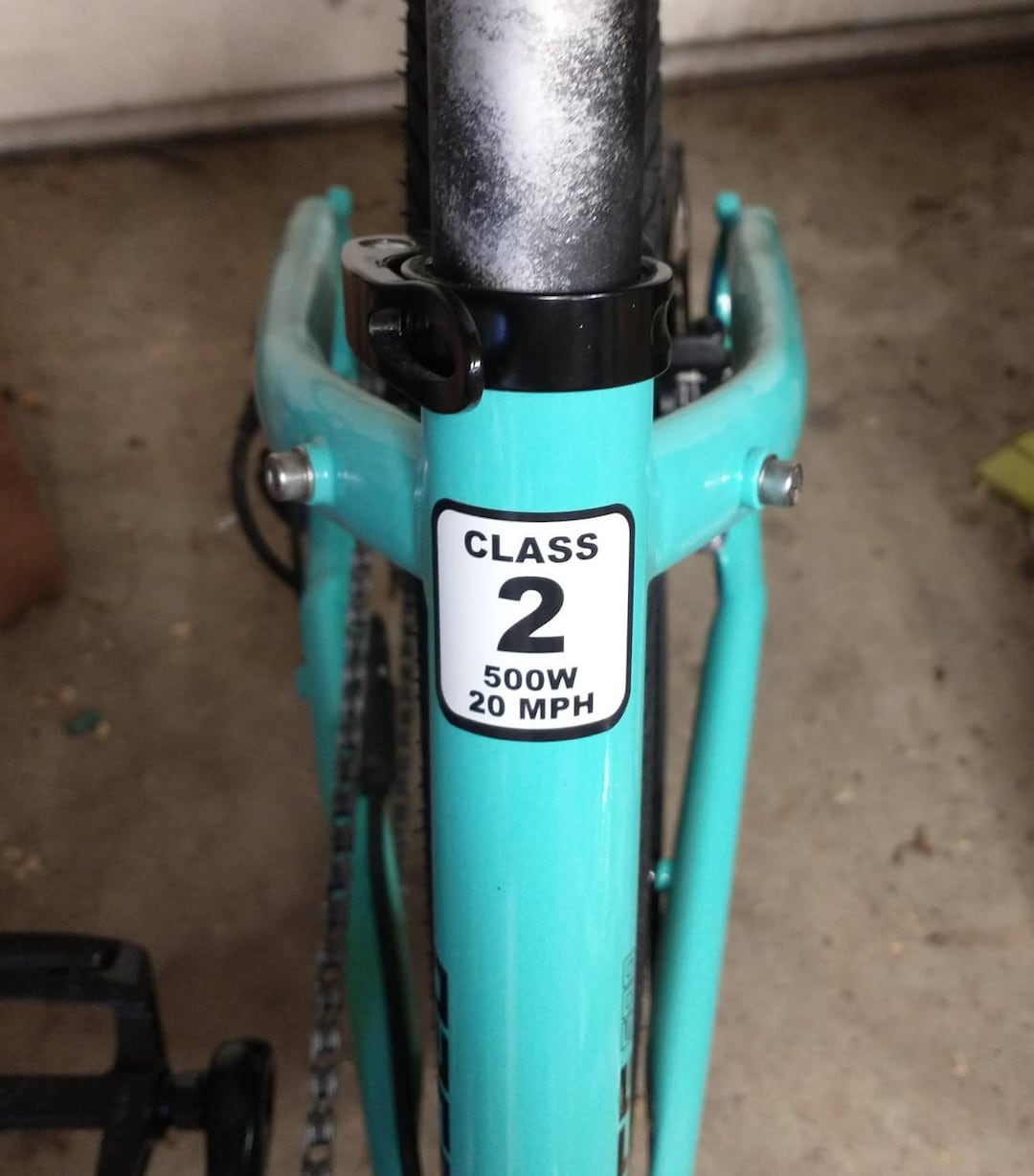 Class 1, 2, or Throttle Disabled E-bike Sticker Electric Bike - Etsy