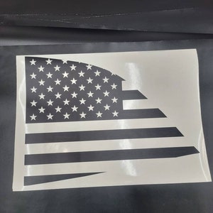 Dodge Challenger American Flag Quarter 3rd Window Decals Fits 2008-2023 ...