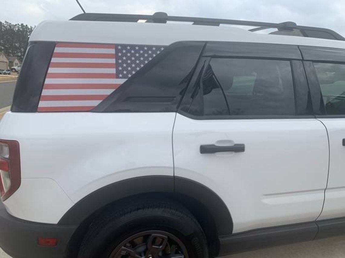 American Flag Rear Side Window Decals for 2021 Ford Bronco | Etsy