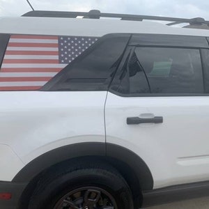 American Flag Rear Side Window Decals for 2021+ Ford Bronco Sport ...