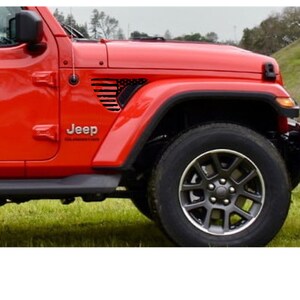 Fender Vent Distressed Flag Decals Fits 2018-2025 Jeep Wrangler ...