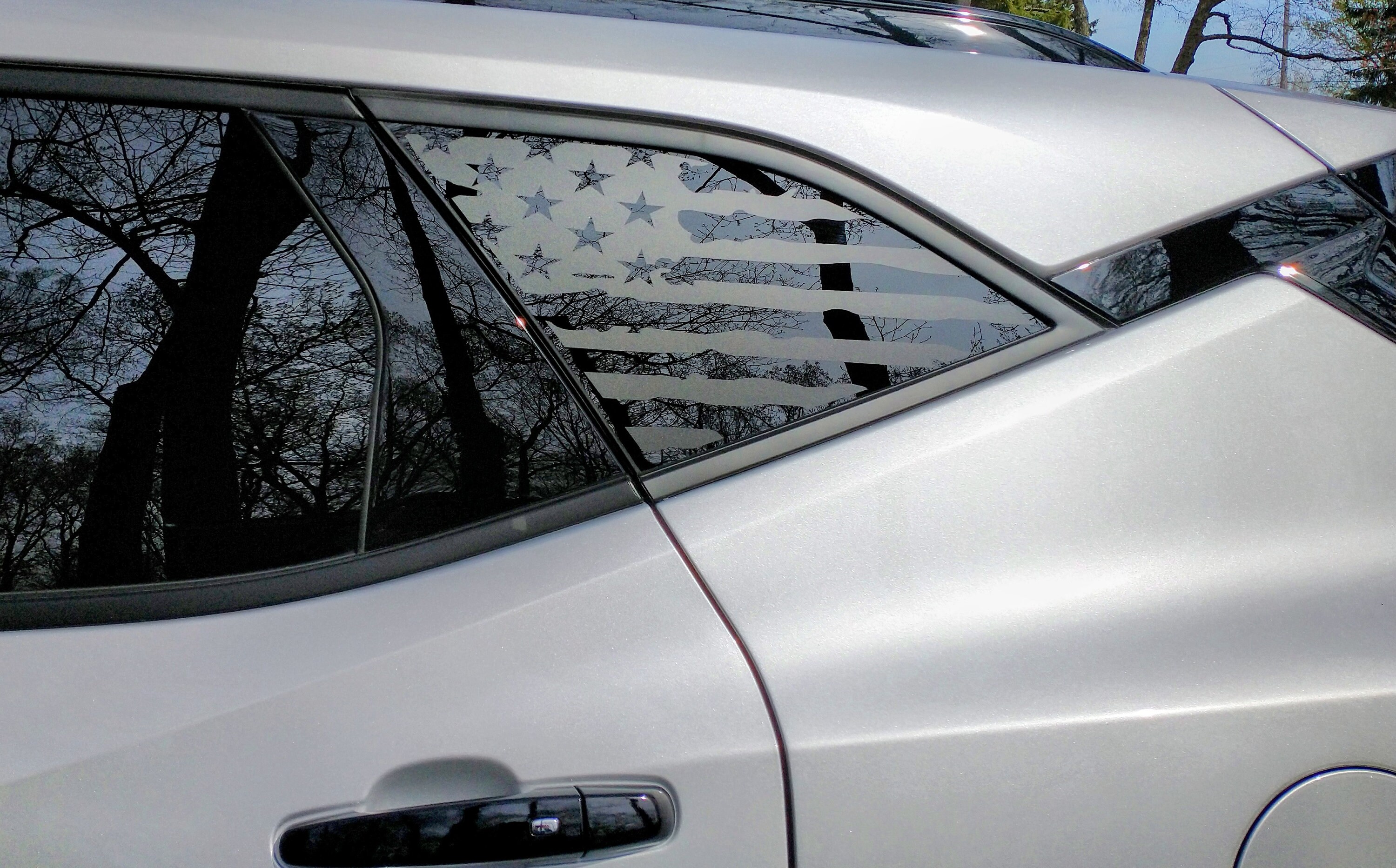 Distressed American Flag Rear Side Window Decals for 2019-2021 - Etsy