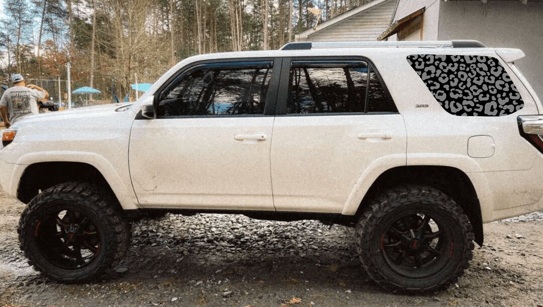 Leopard Cheetah Print Rear Window Decals Fit 2010-2024 Toyota 4runner ...