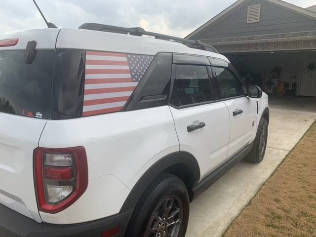 American Flag Rear Side Window Decals for 2021 Ford Bronco | Etsy