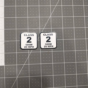 Class 1, 2, or Throttle Disabled E-bike Sticker Electric Bike - Etsy