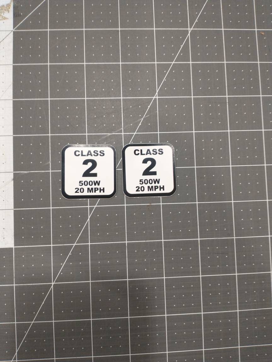 Class 1, 2, or Throttle Disabled E-bike Sticker Electric Bike - Etsy