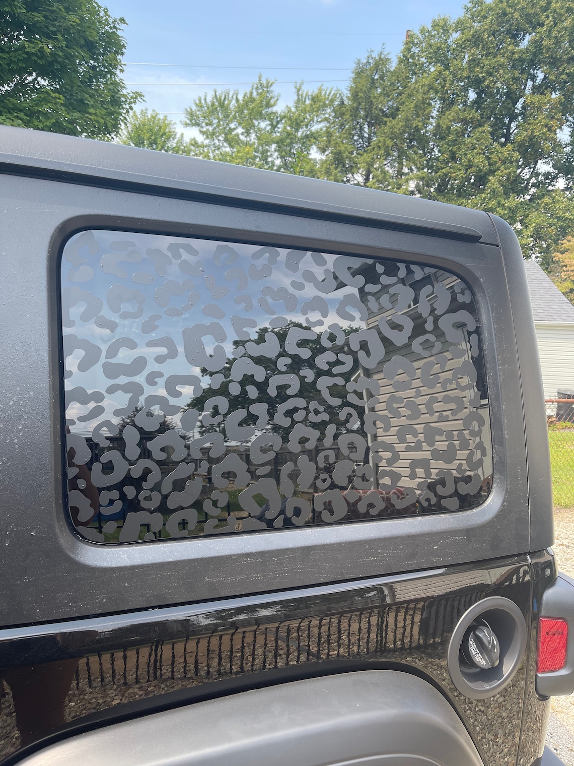 Leopard Cheetah Print Rear Window Decals Fit Jeep Wrangler | Etsy