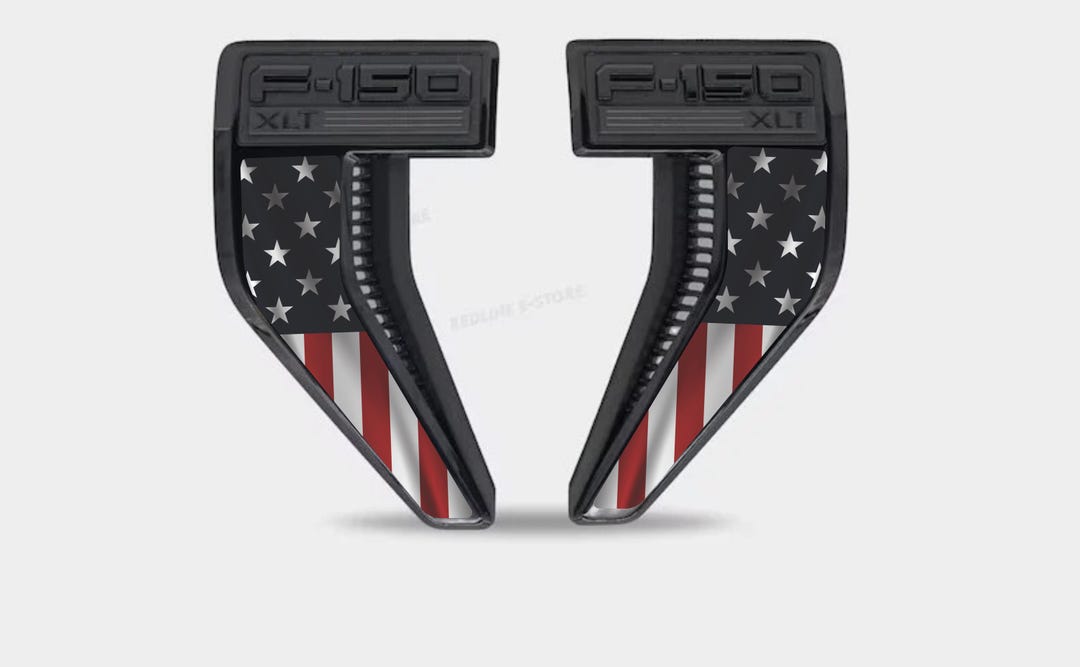 Fender Vent Flags Fit 2021 - 2025 F150 Printed (SOLD IN PAIRS) American ...