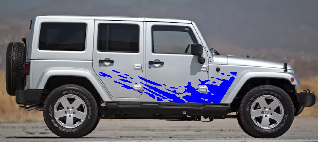 Splash Spray Graphics Decals Fit Jeep Wrangler Unlimited 4dr Jku JLU X2 ...
