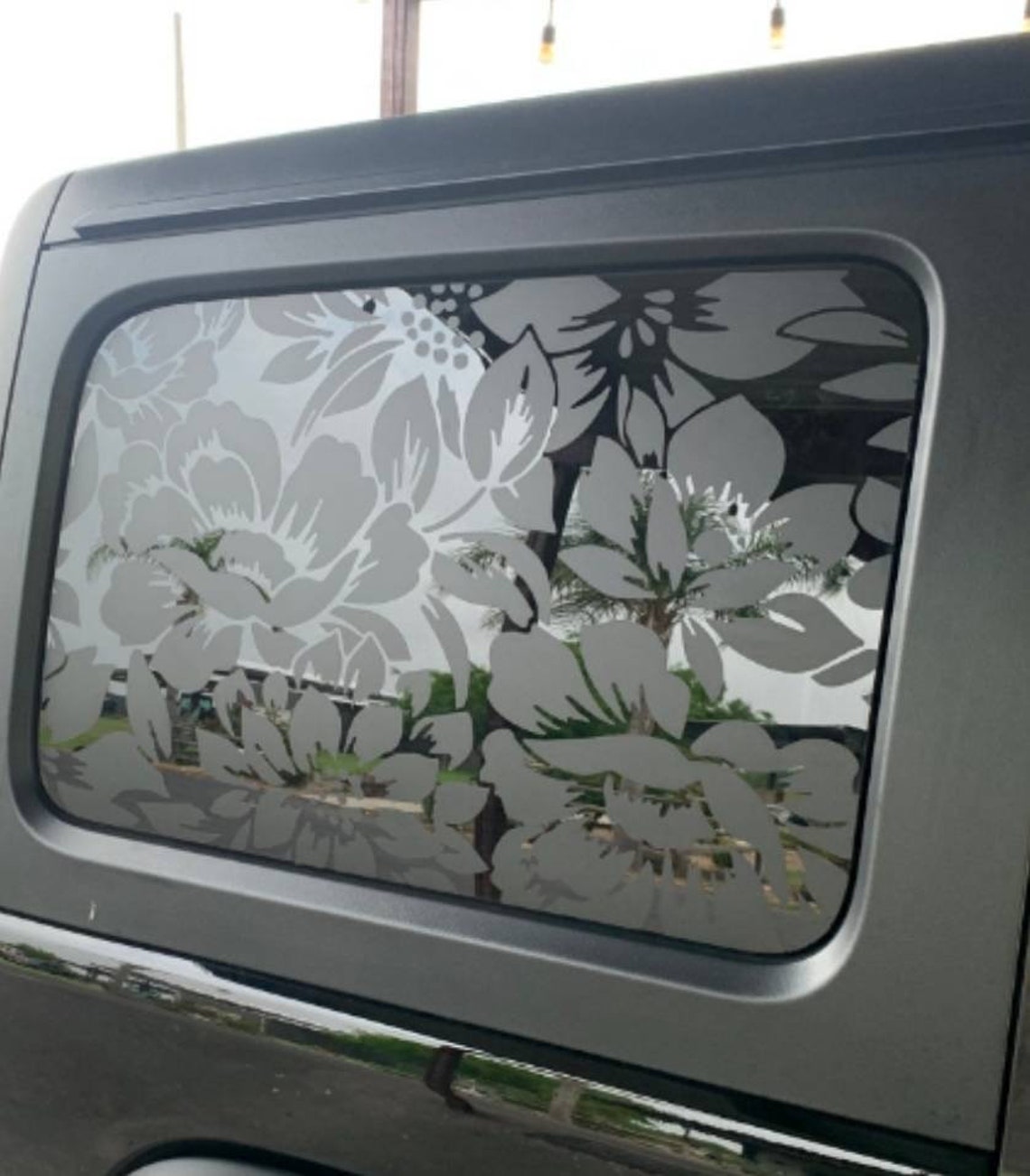 Floral Flower Print Rear Window Decals Fit Jeep Wrangler - Etsy