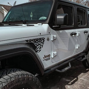 Fender Vent Leopard Print Decals Fit 2018-2025 Jeep Wrangler ...
