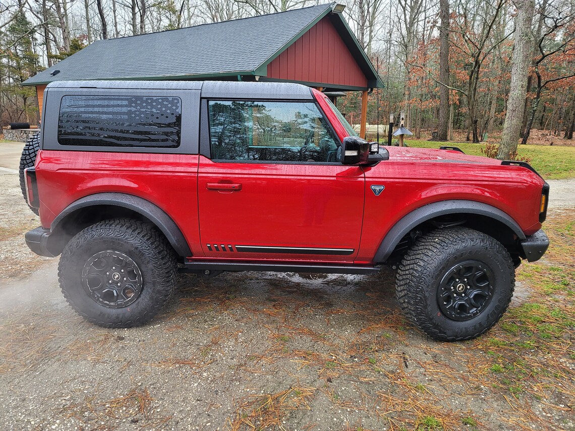 Distressed American Flag Rear Window Decals Fit Ford Bronco 6g - Etsy