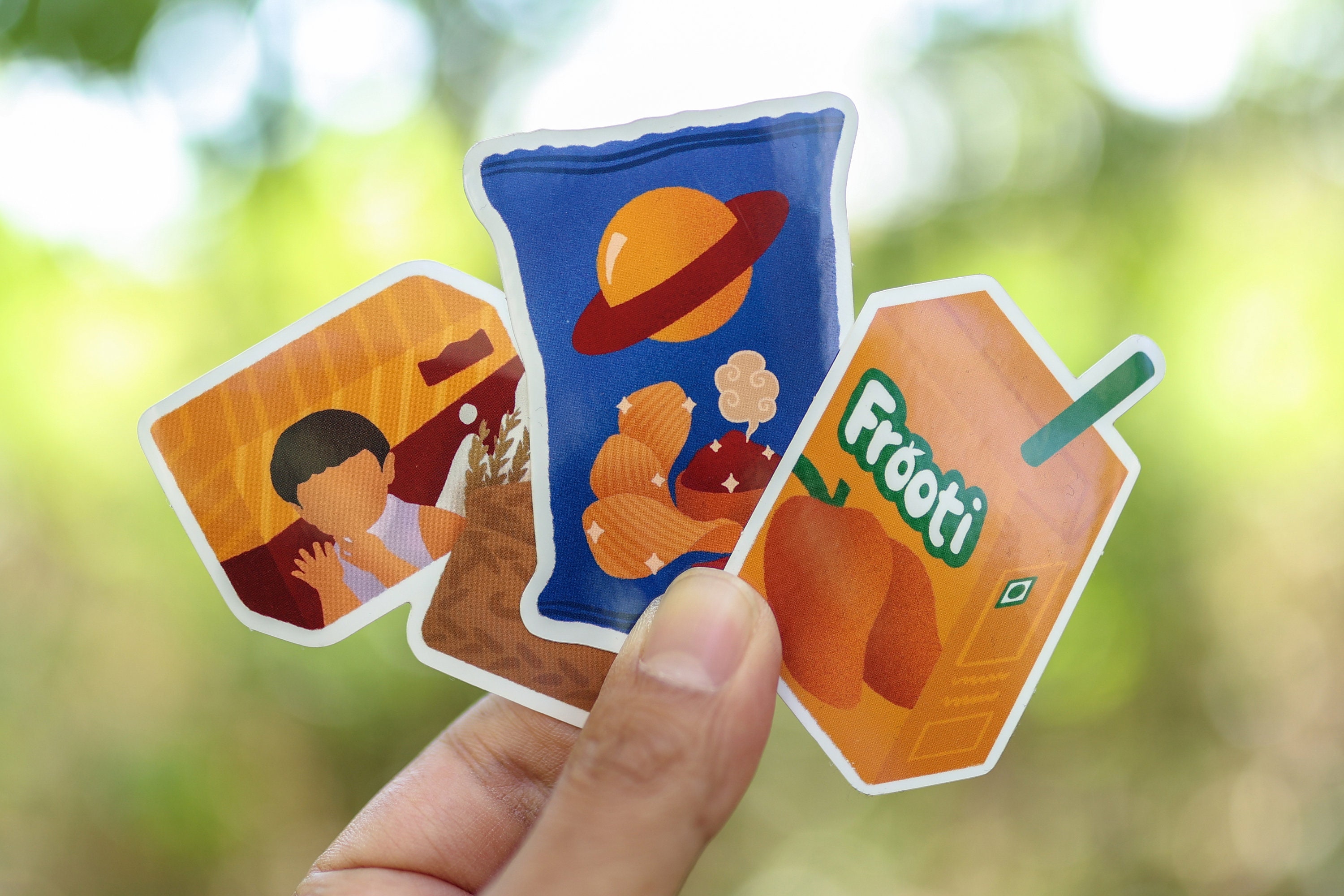 Desi Snacks Sticker Pack Indian Parle G Biscuits Magic | Etsy