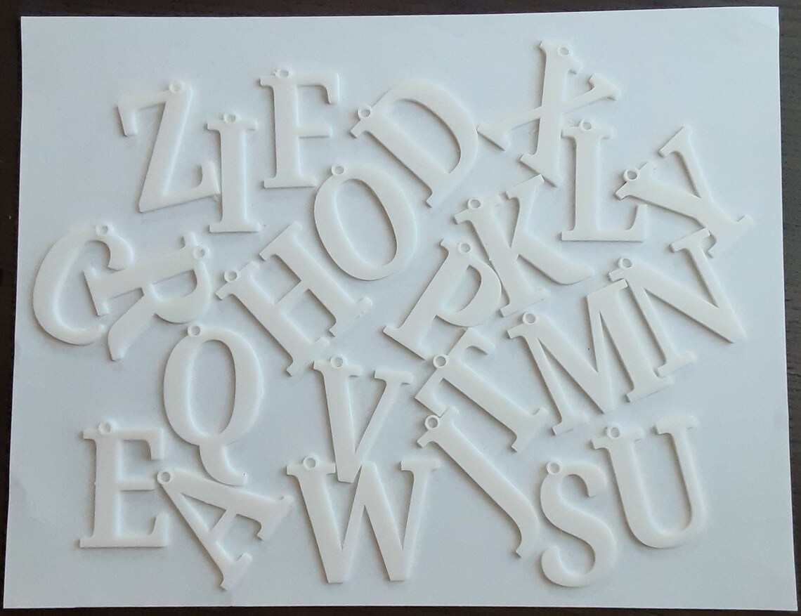 3D Letters A-Z STL File - Etsy