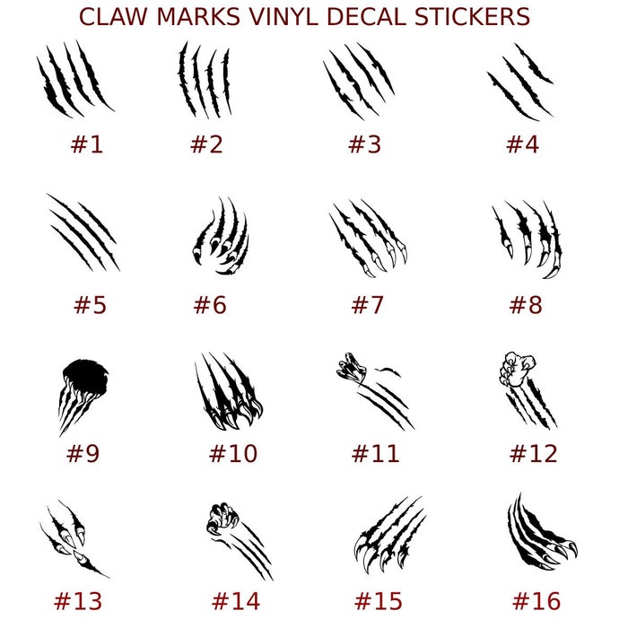 Claw Decals - Etsy