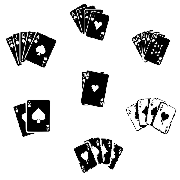 Playing Cards Vinyl Decal - Etsy