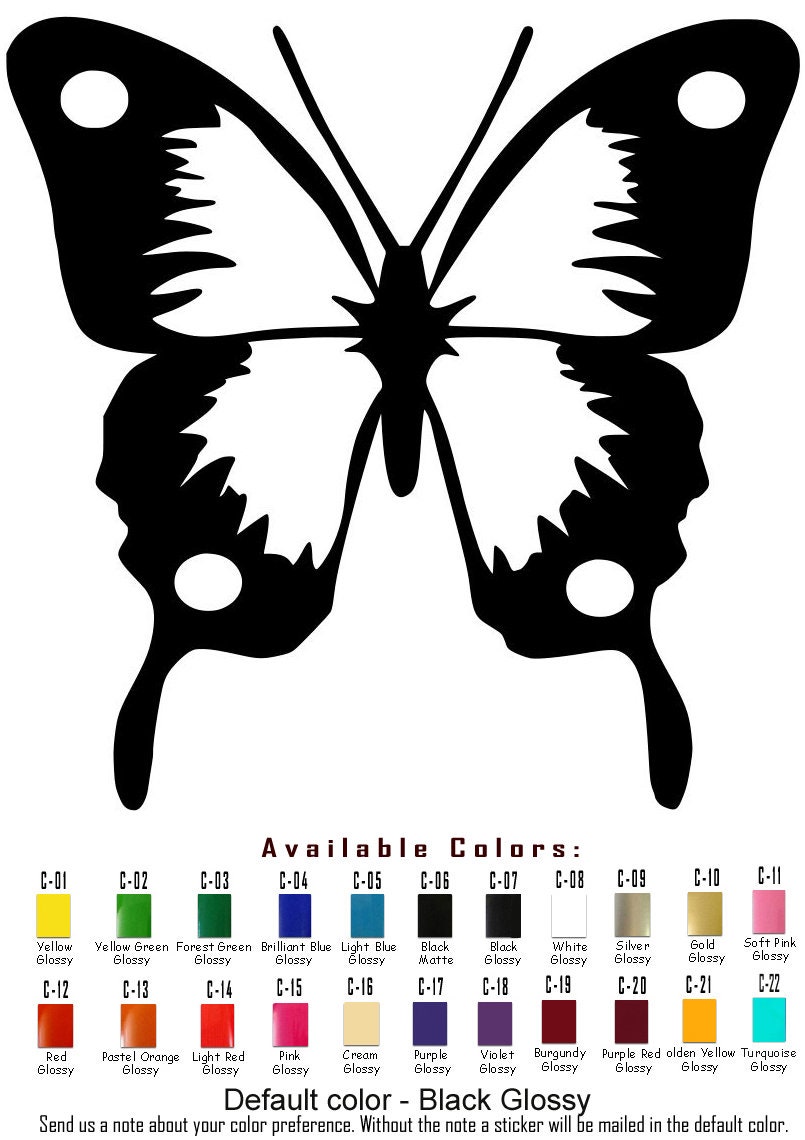 Butterfly Nature Nursery Vinyl Decal Sticker Car Wall Window Laptop - Etsy