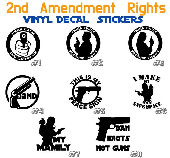 Gun Rights NRA Symbols Vinyl Decal Sticker Car Wall Window | Etsy