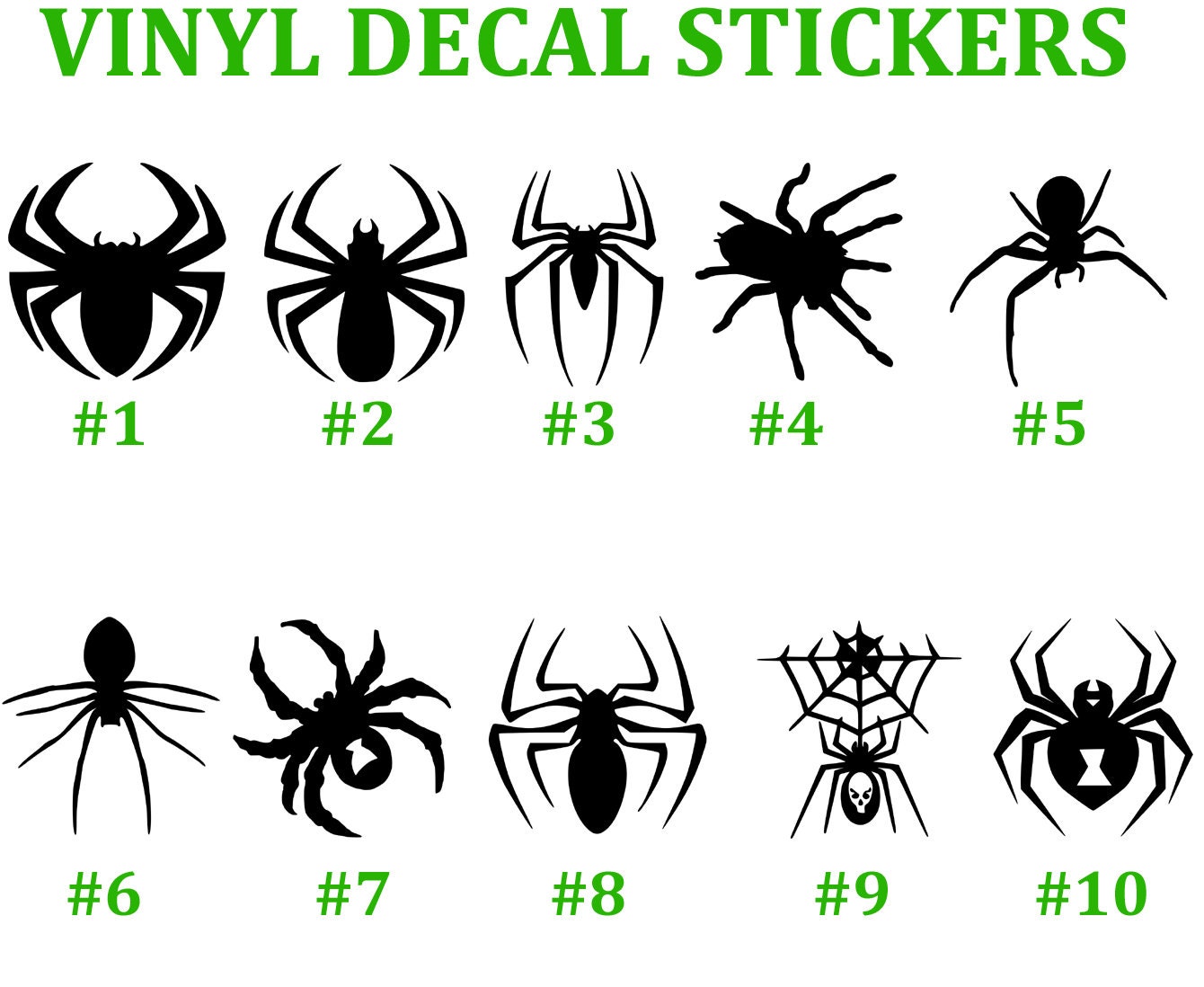 Spider Black Widow Vinyl Decal Sticker Car Wall Window Laptop - Etsy