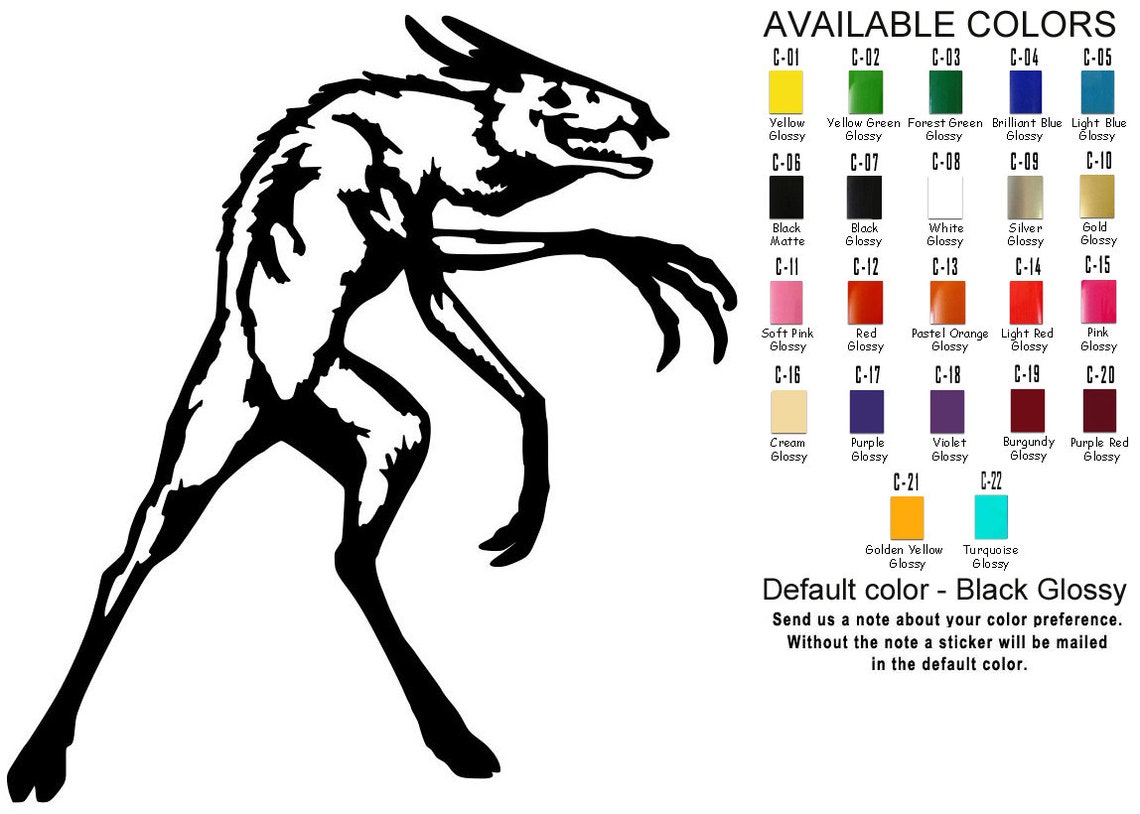 Wendigo Skinwalker Big Foot Vinyl Decal Sticker Car Wall - Etsy Hong Kong