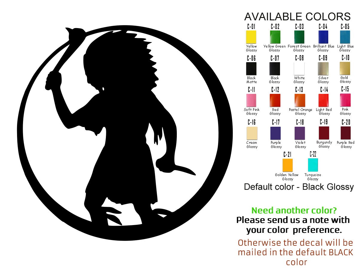 Native American Warrior Symbols Vinyl Decal Sticker Car Wall Window ...