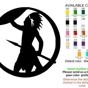 Native American Warrior Symbols Vinyl Decal Sticker Car Wall Window ...