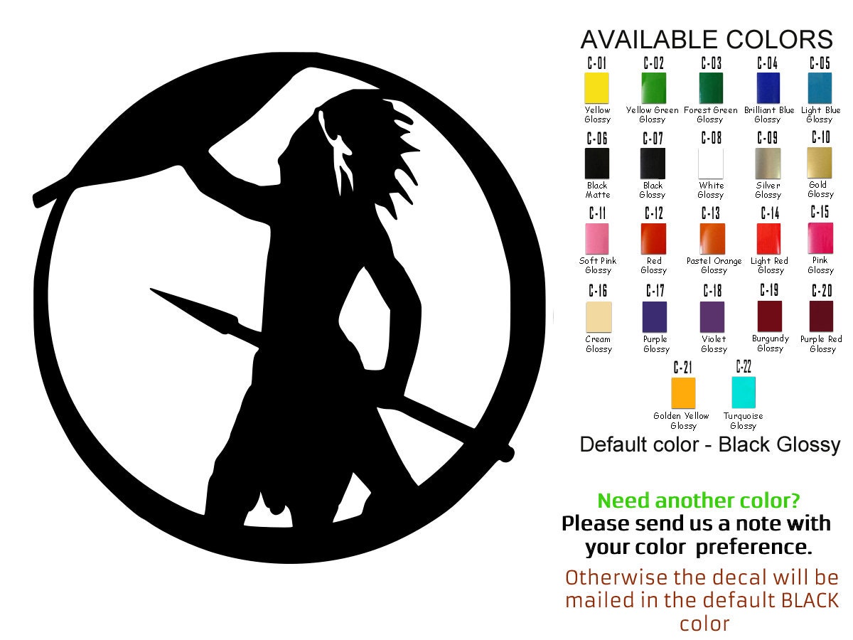 Native American Warrior Symbols Vinyl Decal Sticker Car Wall Window ...