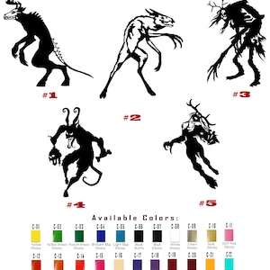 Wendigo Skinwalker Big foot Vinyl Decal Sticker Car Wall Window Laptop ...