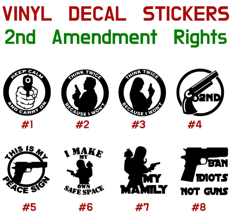 Gun Rights NRA Symbols Vinyl Decal Sticker Car Wall Window Laptop - Etsy