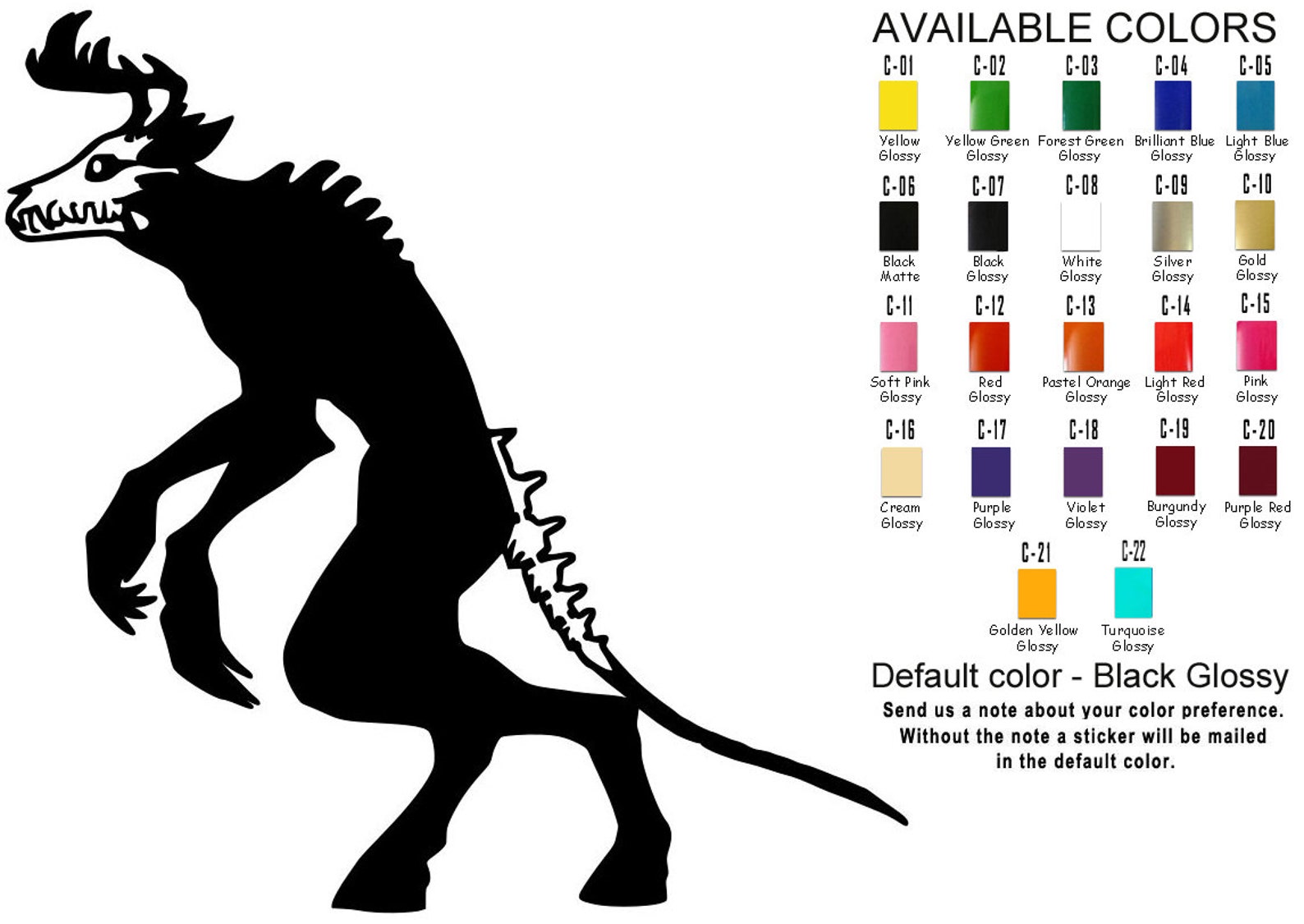 Wendigo Skinwalker Big Foot Vinyl Decal Sticker Car Wall Window Laptop ...