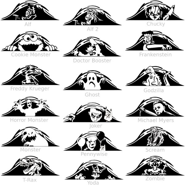 Scary Window Decal - Etsy