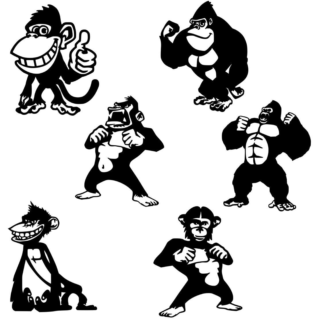 Monkey Spirit Animals Vinyl Decal Sticker Car Wall Window Laptop - Etsy