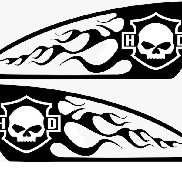 Harley Davidson Tank Decal - Etsy