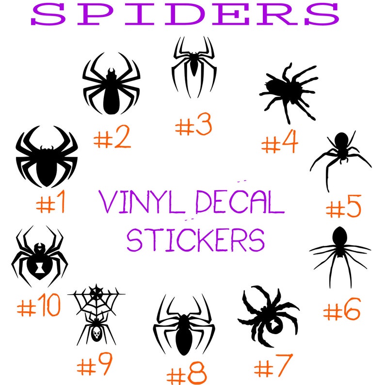 Spider Black Widow Vinyl Decal Sticker Car Wall Window Laptop - Etsy