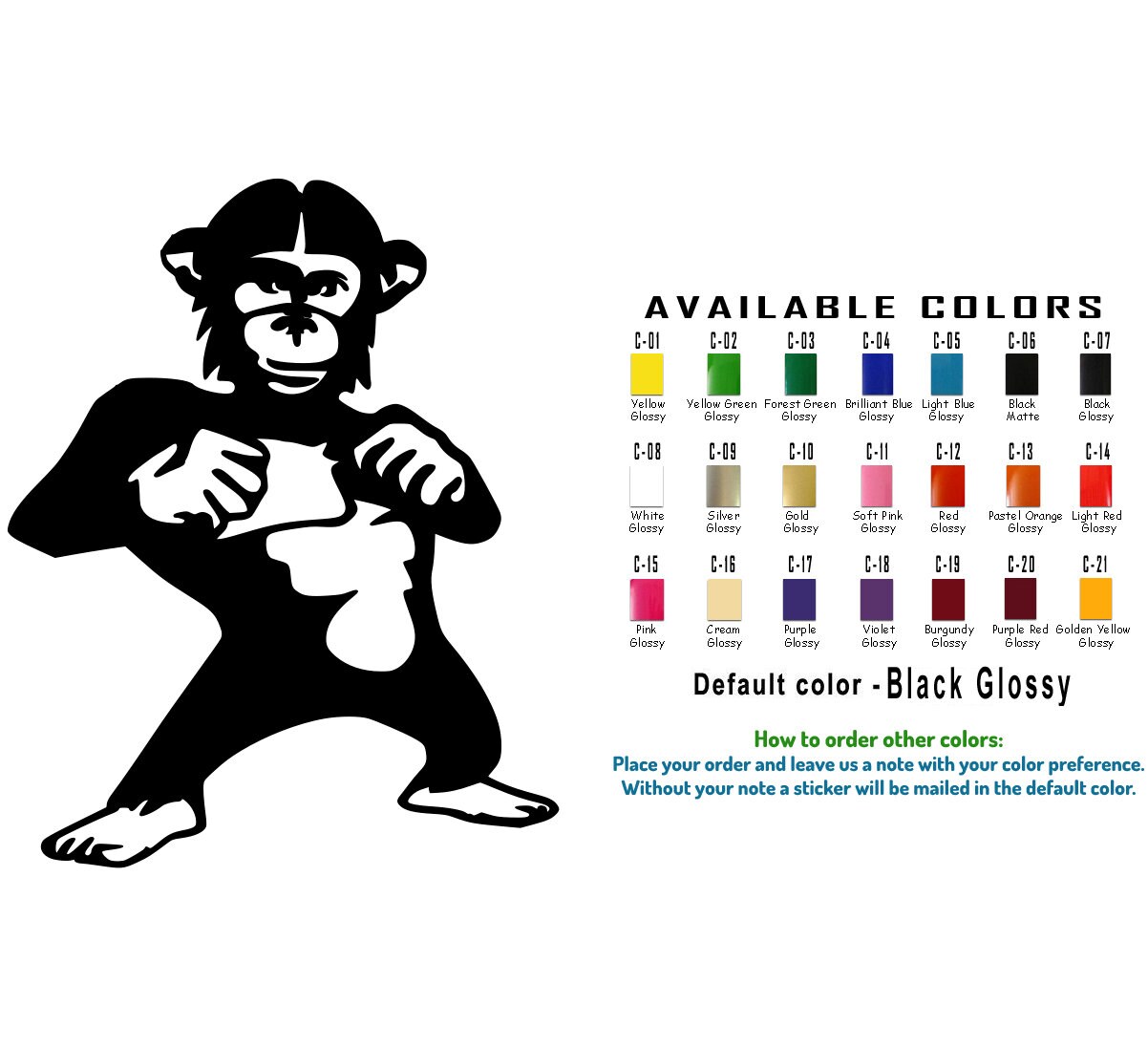 Monkey Spirit Animals Vinyl Decal Sticker Car Wall Window Laptop - Etsy