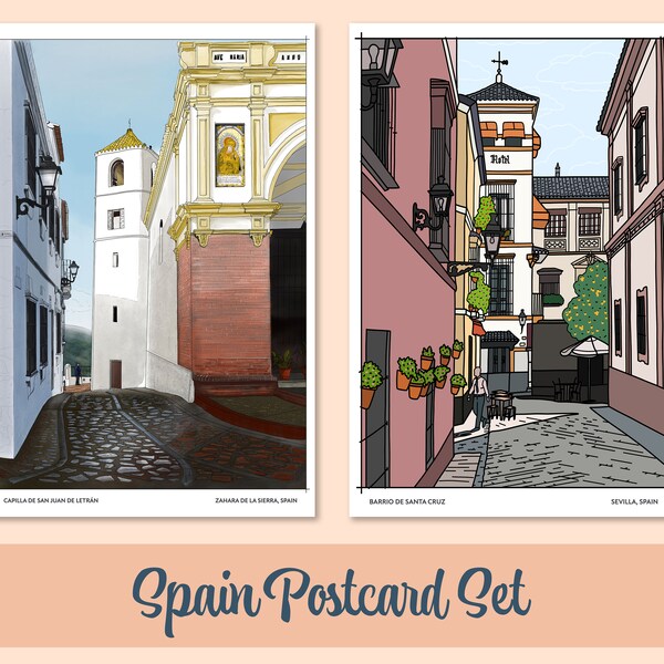 Spain Postcards - Etsy