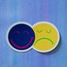 Happy Sad Sticker - Etsy