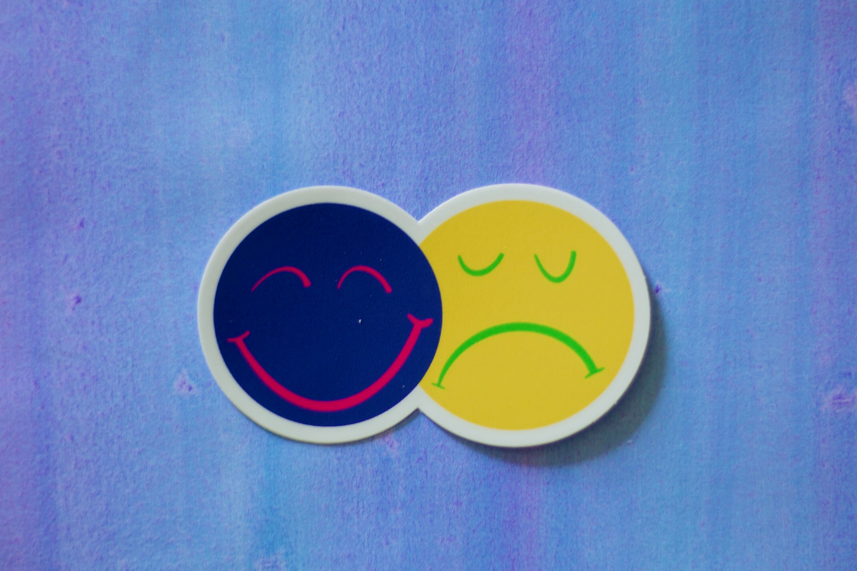 Happy Sad Sticker - Etsy