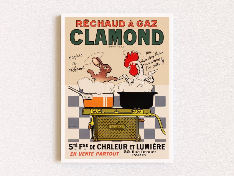 Downloadable Prints French Kitchen Poster Vintage Food - Etsy