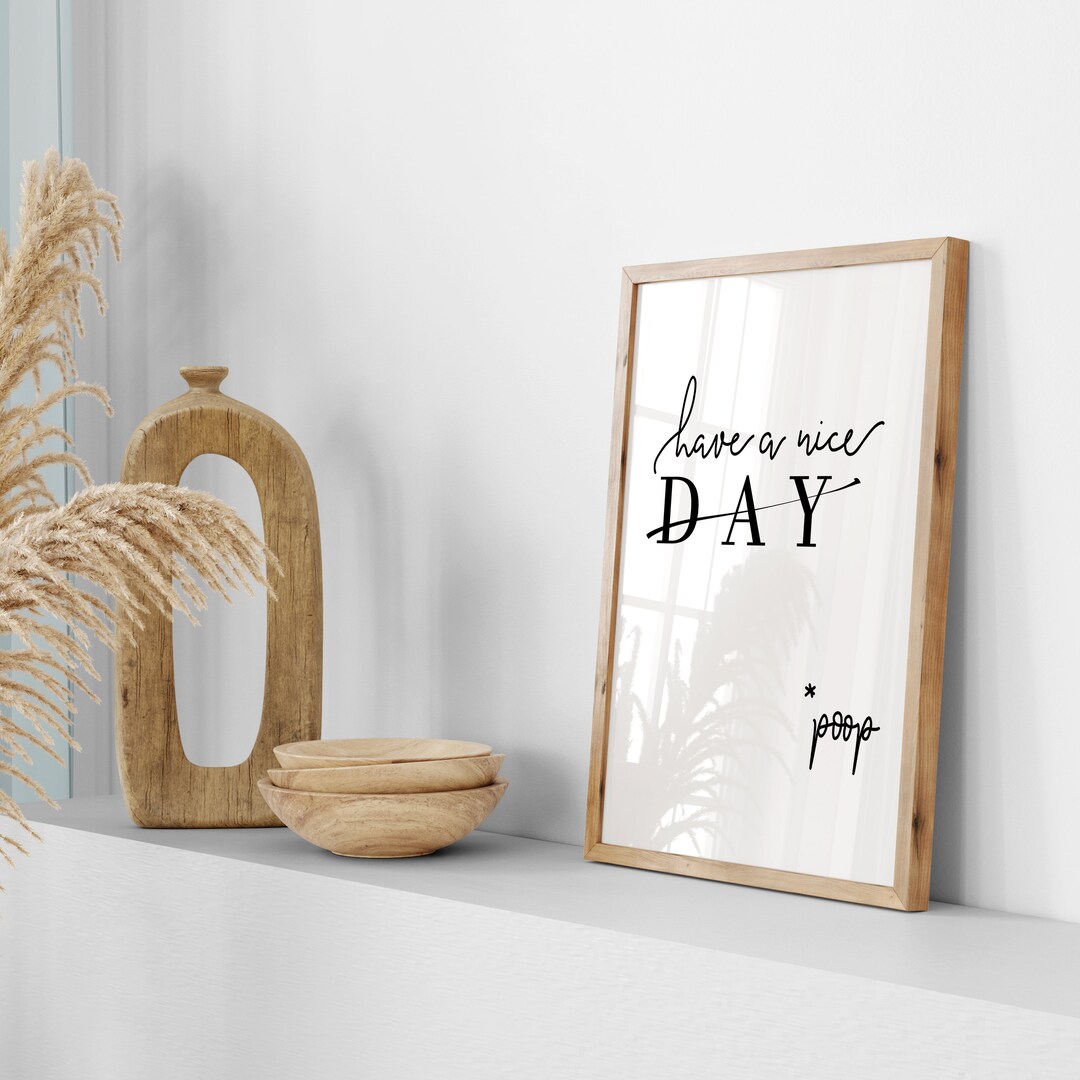 Have a nice poop DinA4 Poster / DinA3 Poster Badezimmerposter, Bild für ...