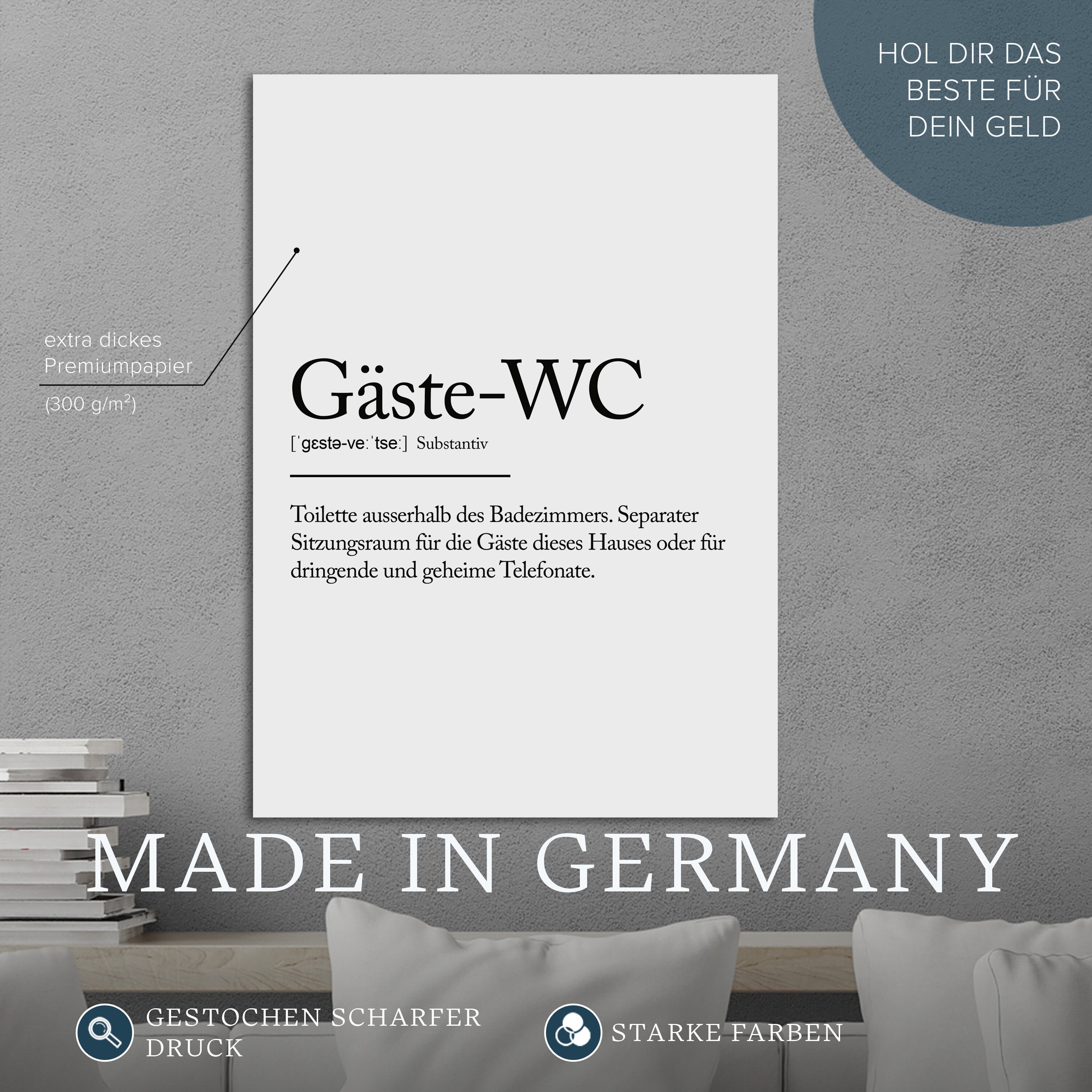 Guest WC Definition: Dina4 Posters / Dina3 Posters Posters - Etsy