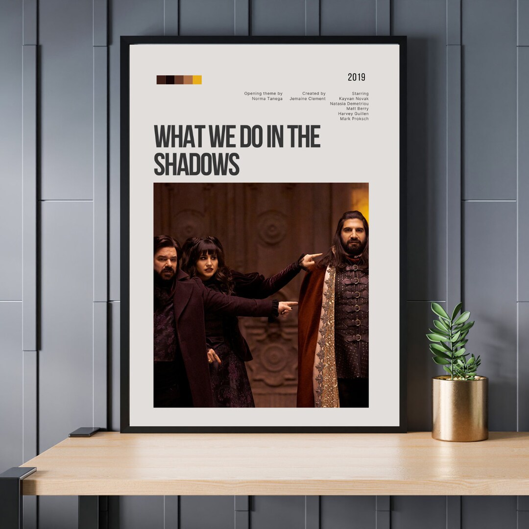 What We Do in the Shadows Poster 2, Modern Tv Series Poster Print, What ...