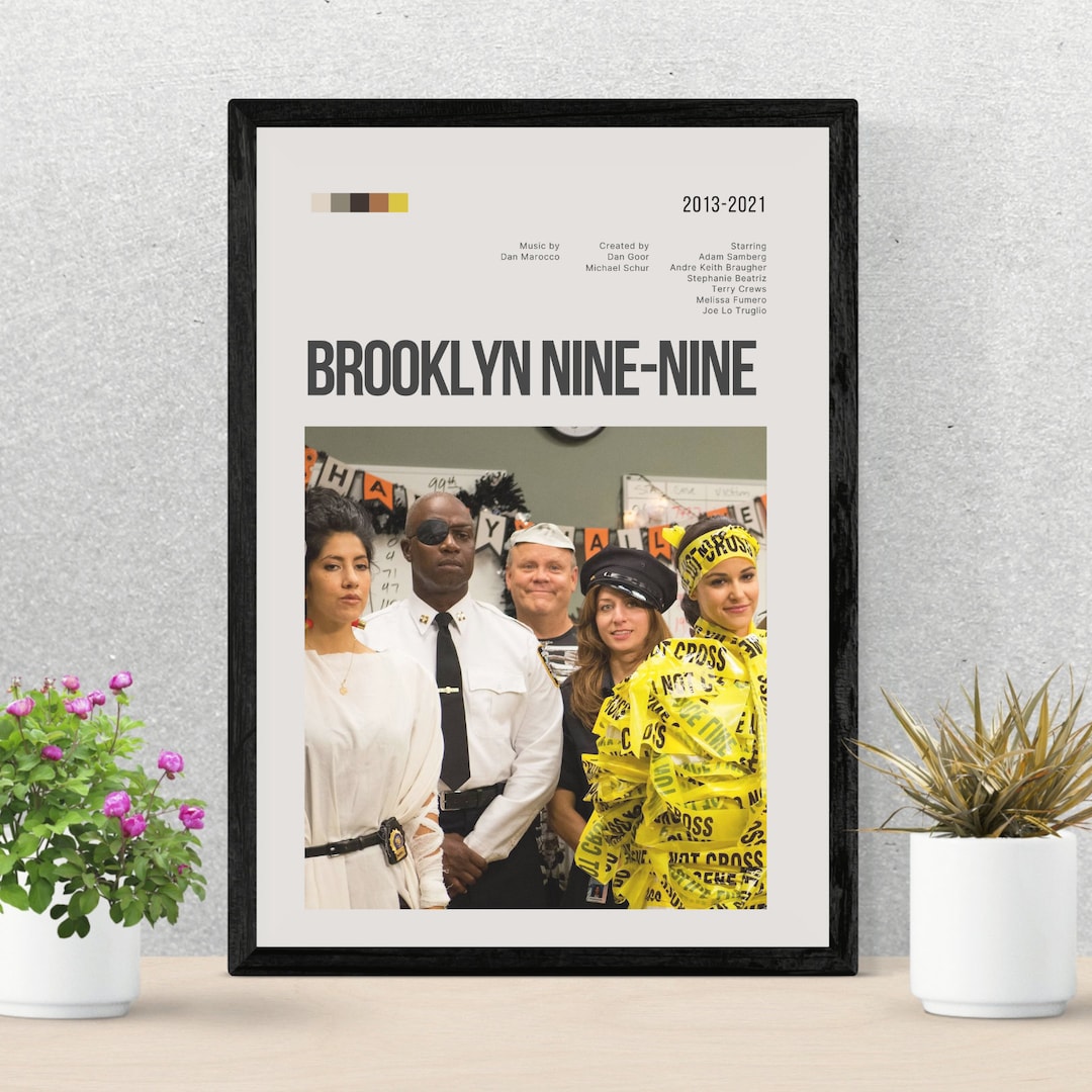 Brooklyn 99 Poster 3, Modern Tv Series Poster Print, Brooklyn 99 Tv ...